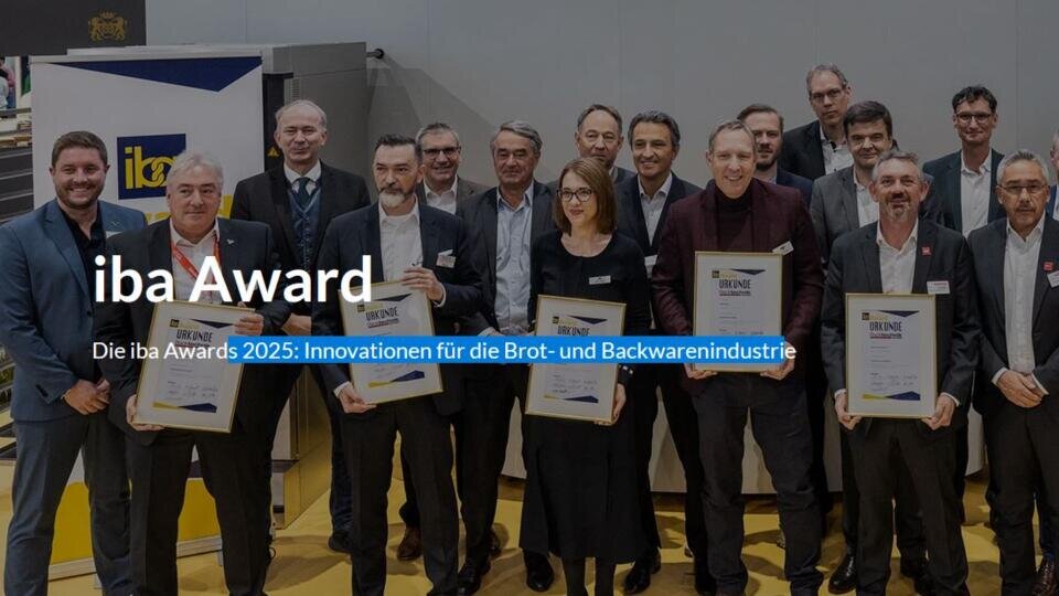 Siegerehrung: iba AWARD 2025- Innovationen für die Brot- und Backwarenindustrie
